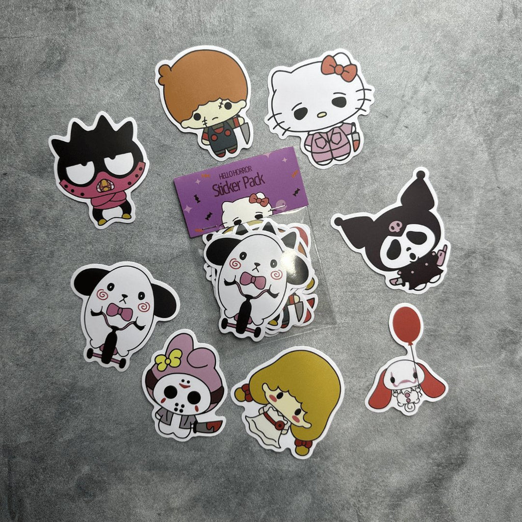 Hello Horror Sticker Pack – Sterye Mystery Boxes